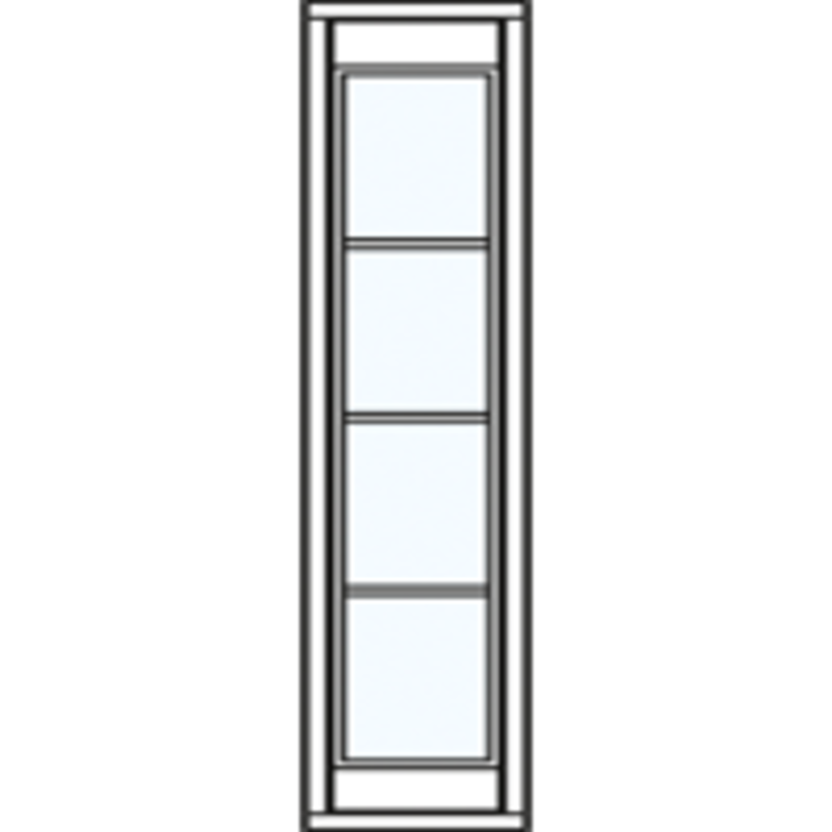 Sideparti med 3 vandrette sprosser – Type 523